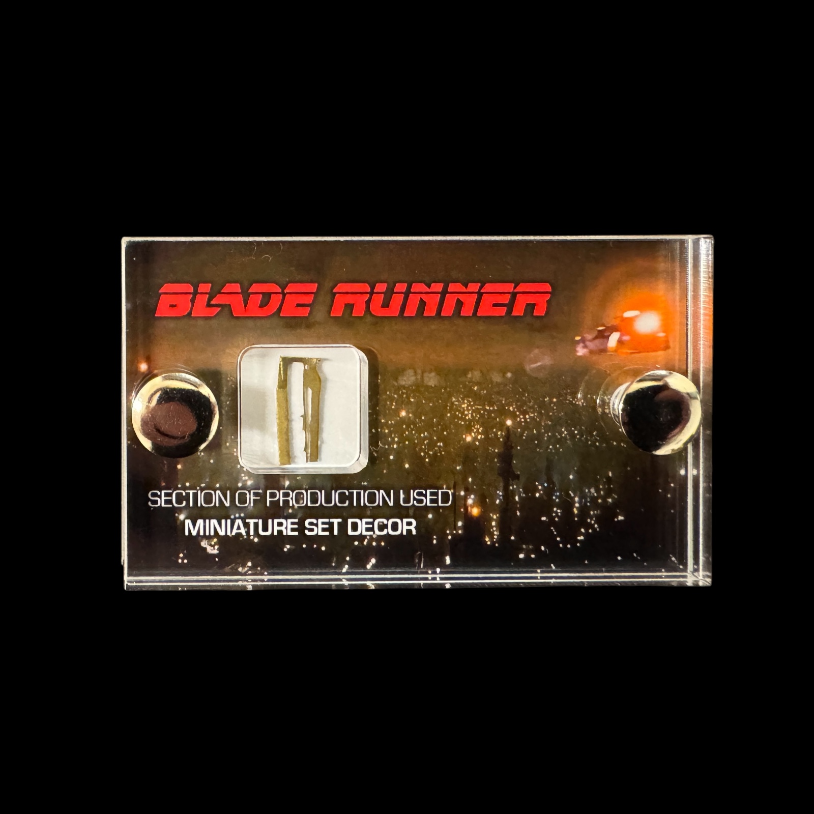 Blade Runner 1982- Production Used Set Decor Mini Display - The Movie ...