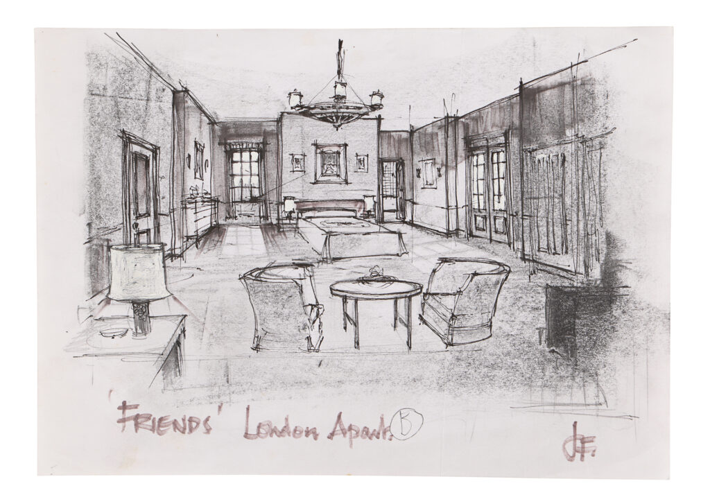 FRIENDS (TV SERIES, 1994-2004) - London Apartment Sketch - The Movie ...